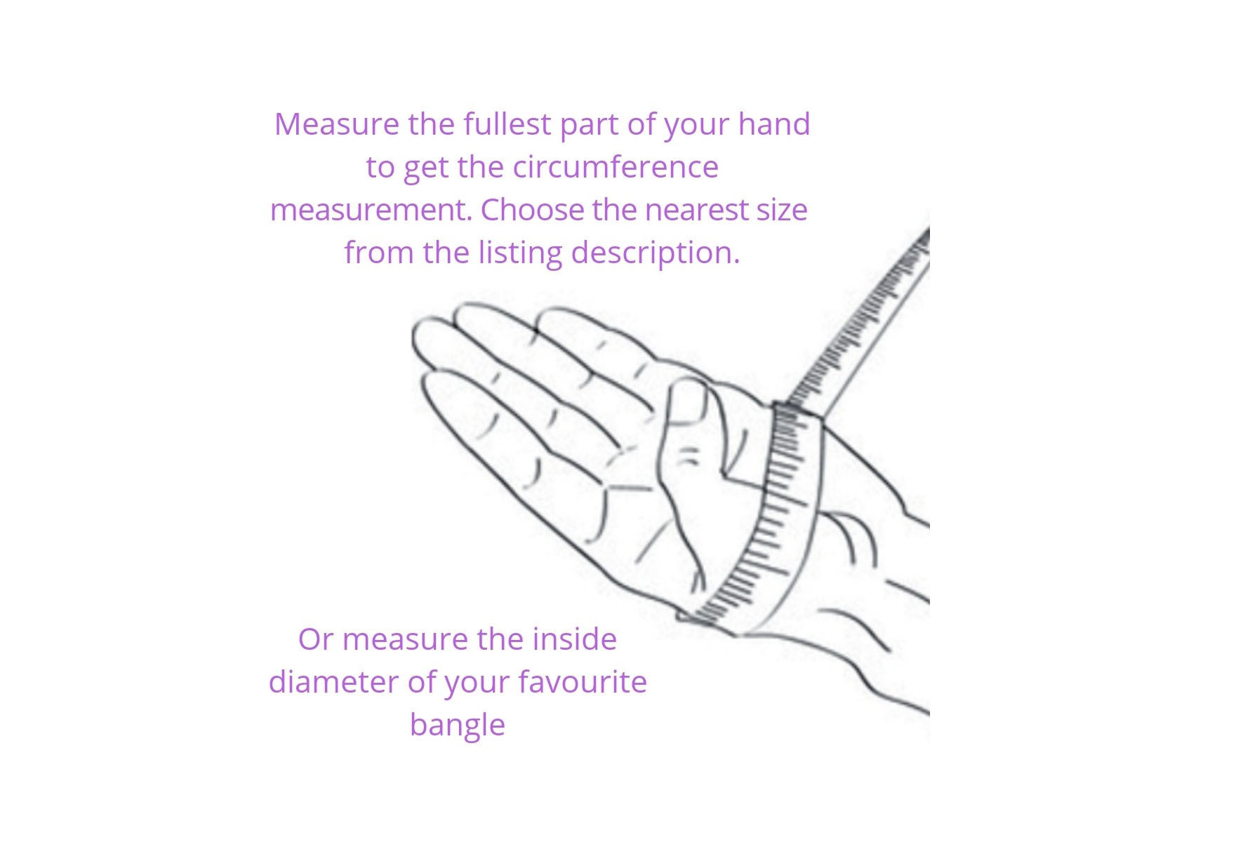 Bangle sizing - how to get the correct size